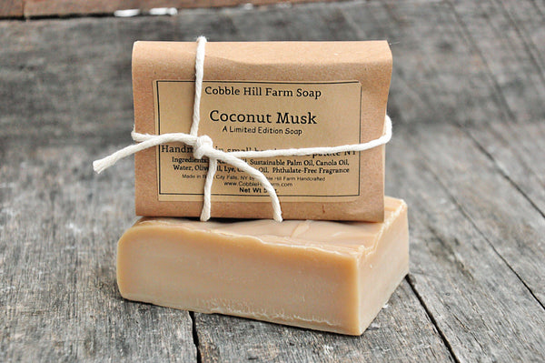 NEW Limited Edition Soap - Coconut Musk! - Cobble Hill Farm Soap ...