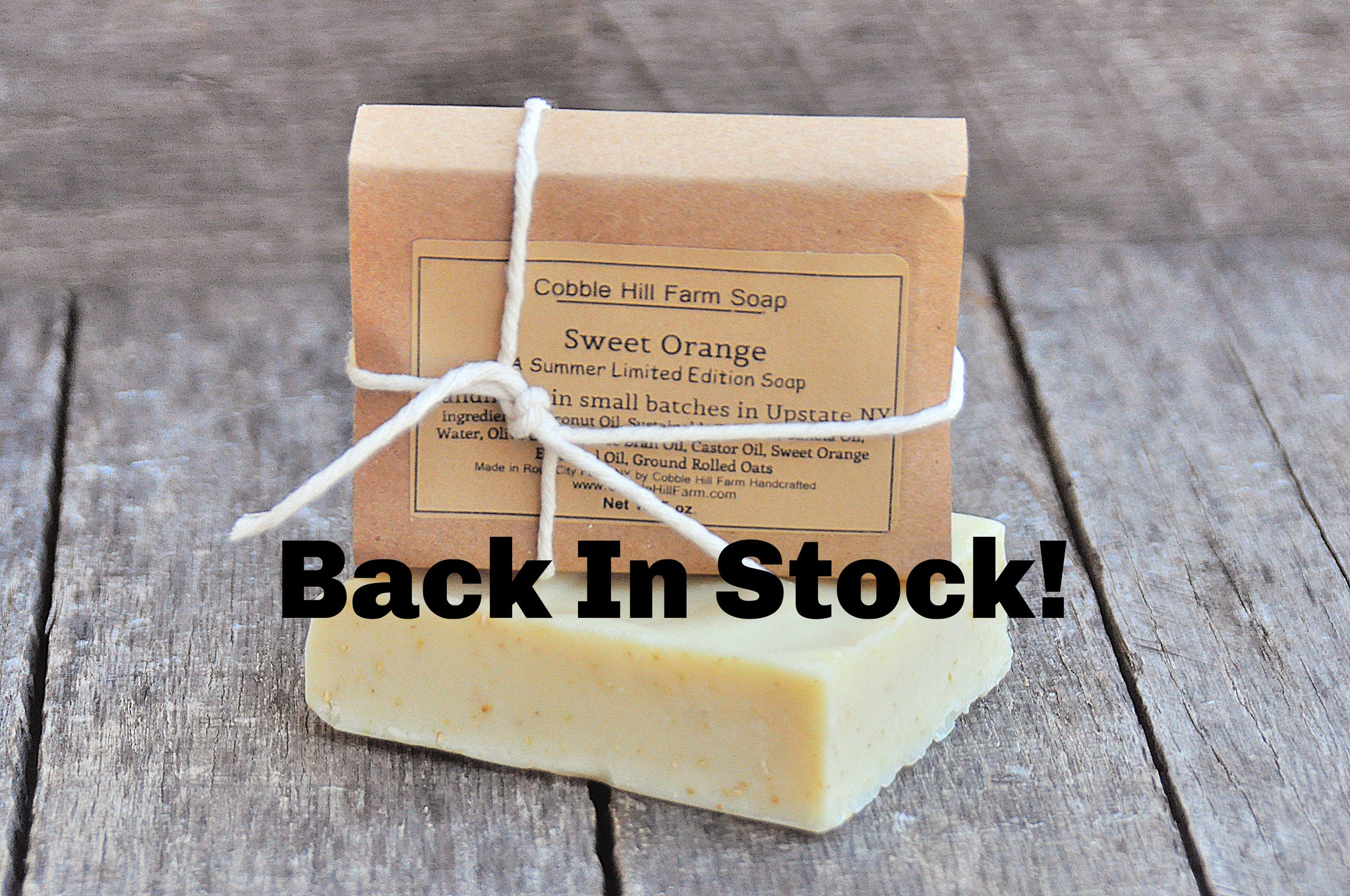 Sweet Orange Soap Is Back In Stock! - Cobble Hill Farm Soap & Mercantile